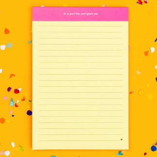 Be So Good They Can't Ignore You Mini Legal Pad | Coral & Calypso