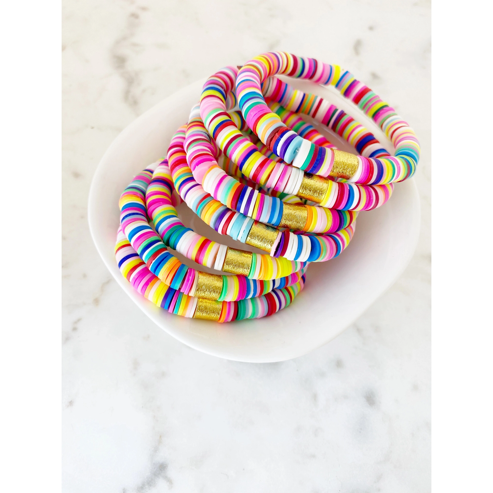 Multi Rainbow Color Pop Bracelet | Coral & Calypso